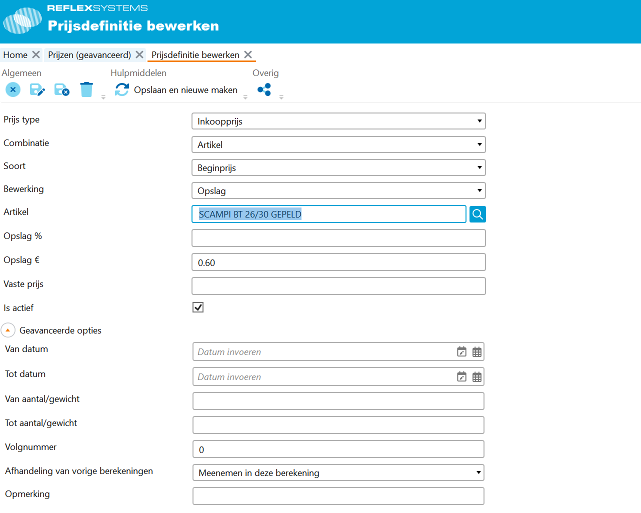 Huidige versie — ReflexSystems Documentatie