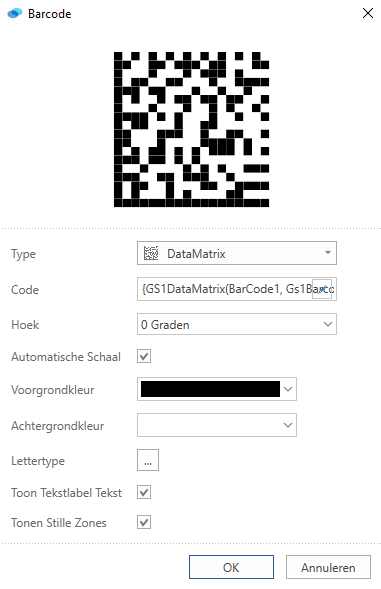 GS1 Data Matrix — ReflexSystems Documentatie