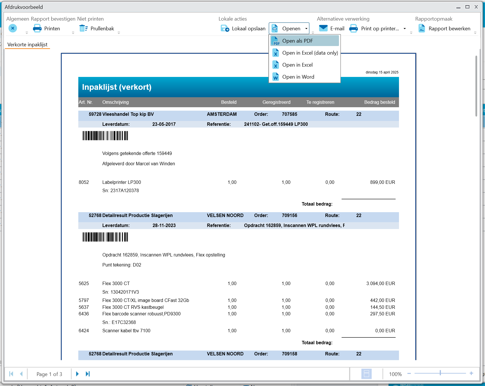Versieverslagen vanaf 2.1.237 (2025) — ReflexSystems Documentatie